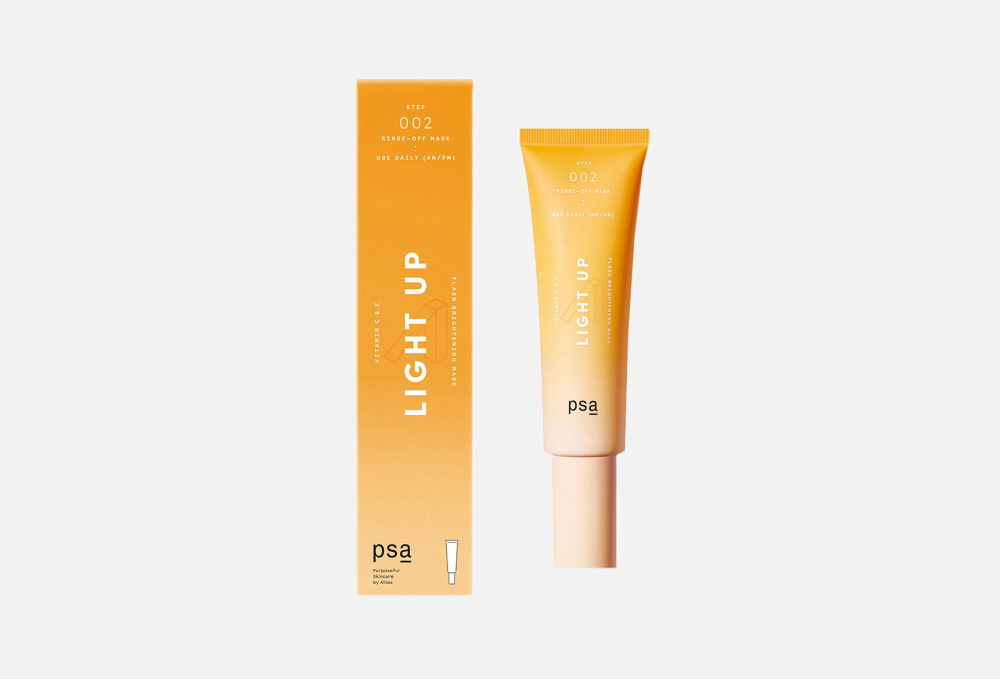 Маска для лица с витаминами C и E PSA LIGHT UP: Vitamin C & E Flash Brightening Mask 50 мл