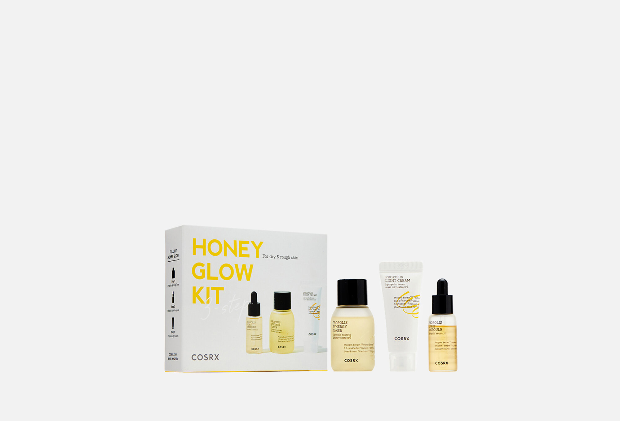 Набор для ухода за сухой и комбинированной кожей с прополисом COSRX Full Fit Propolis Trial Kit