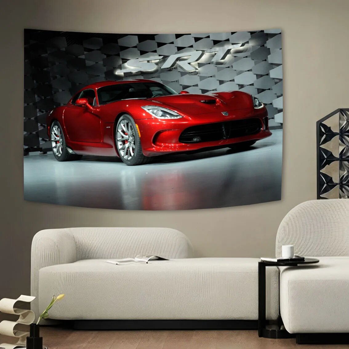 Гобелен в американском стиле SRT Hellcat Challenger, 102, 90CMx150CM
