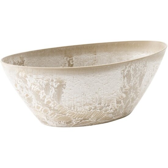 Кашпо Idea микрит овальное 3,4л М 3109 бежевый слайн