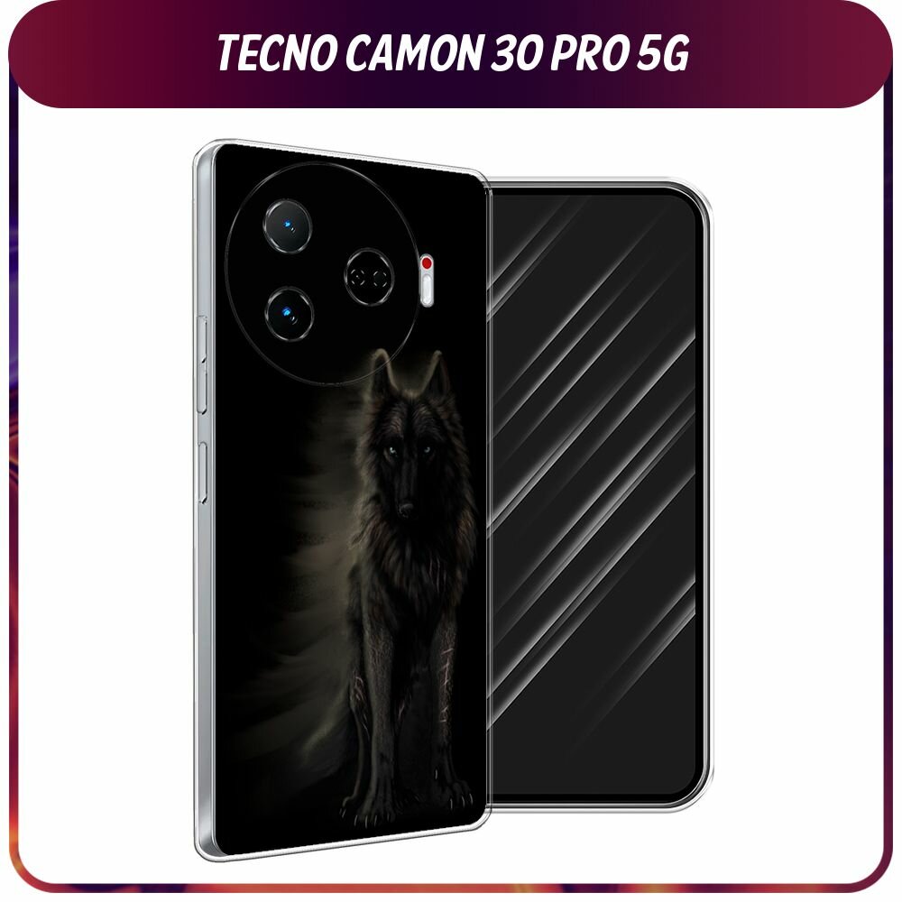 Чехол на Tecno Camon 30 Pro 5G / Текно Камон 30 Про 5G с принтом "Туманный волк"