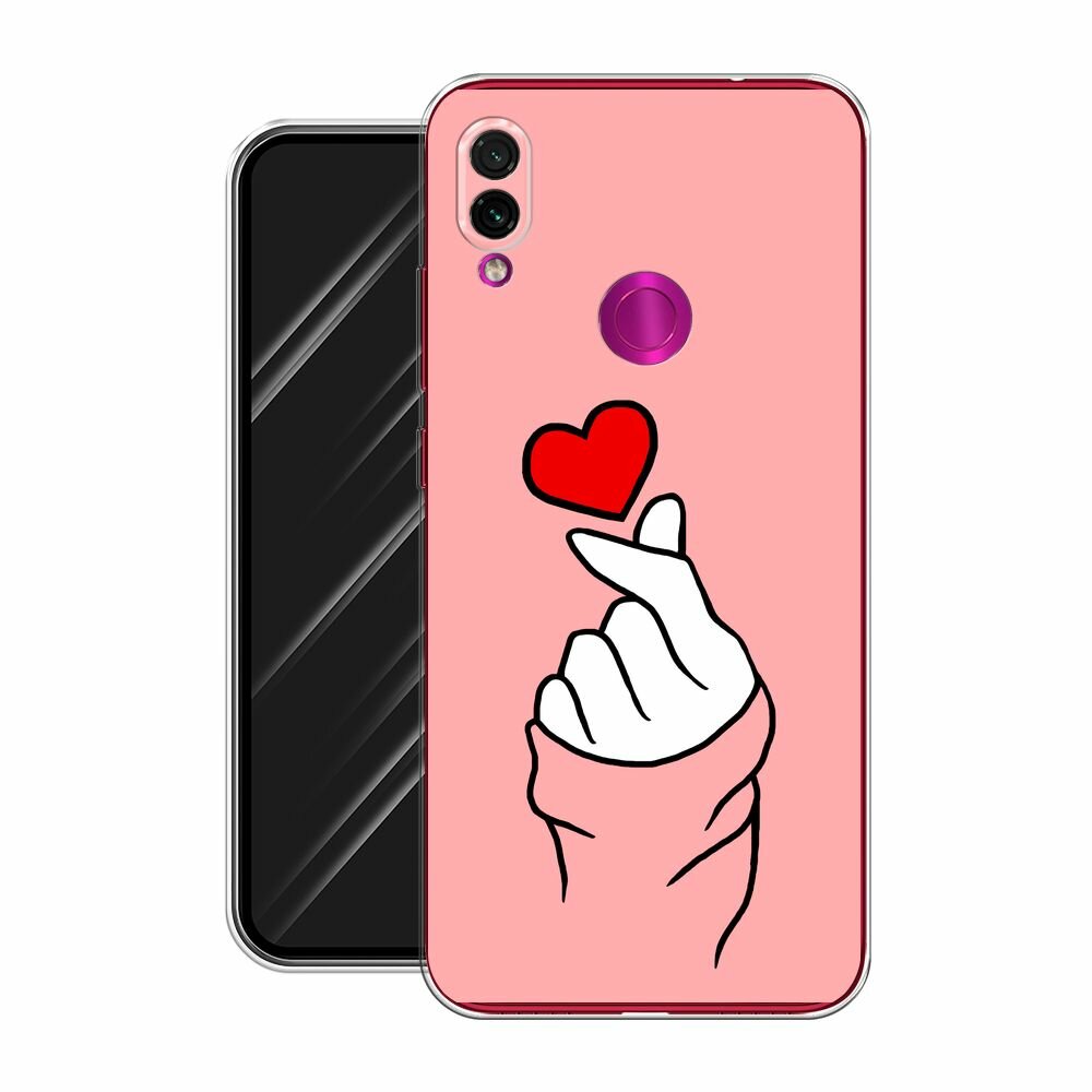 Чехол на Xiaomi Redmi Note 7 / Сяоми Редми Нот 7 с принтом "Милое сердечко" — фото 1