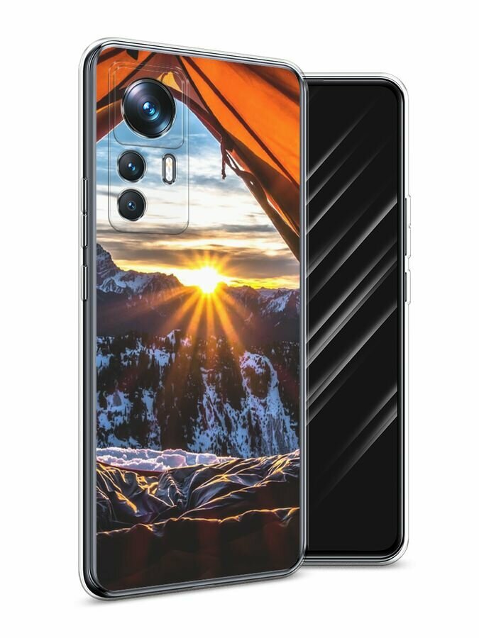 Силиконовый чехол на Xiaomi 12T Pro / Сяоми 12T Про с принтом "Горы 7"