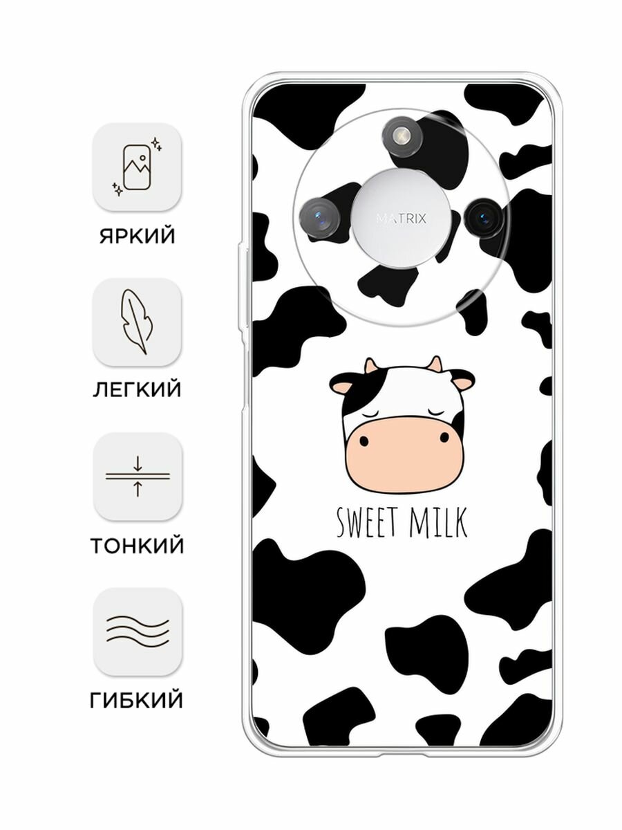 Чехол на Honor X9c Smart / Хонор X9c Смарт с принтом Sweet milk — фото 1