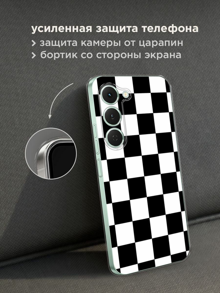 Чехол на Tecno Spark 40 Pro / Текно Спарк 40 Про с принтом "Шахматная доска" — фото 1