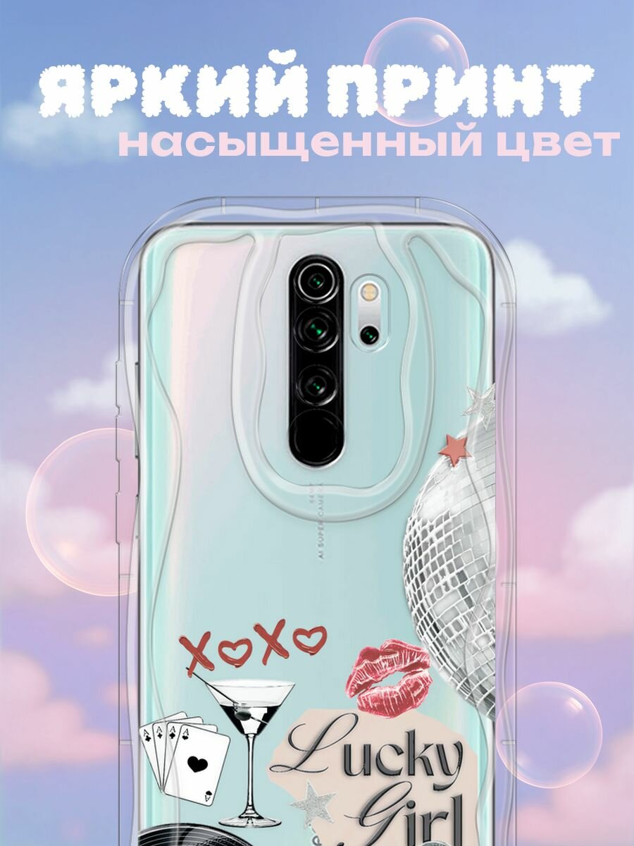 Чехол на Xiaomi Redmi Note 8 Pro / Редми Нот 8 Про с принтом xoxo lucky girl 2 — фото 1