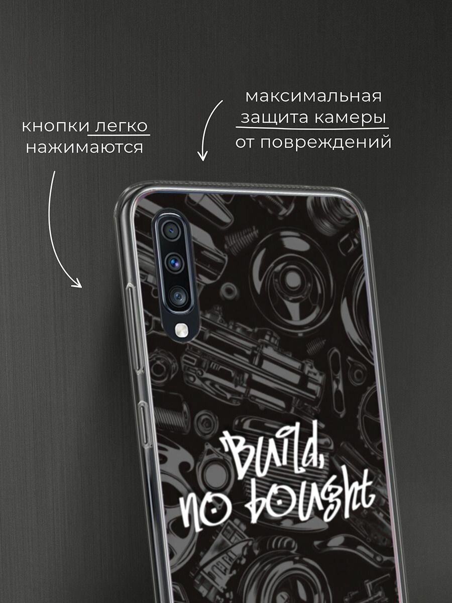 Чехол на Samsung Galaxy A70 / Самсунг Галакси А70 с принтом "Build no bought" — фото 1