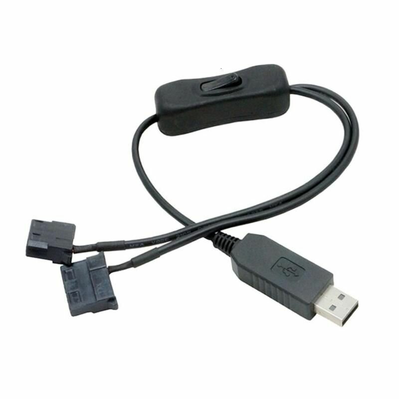 USB адаптер для 4-контактного вентилятора ПК, кабель 12В, изоляция из ПВХ, - Большая версия 4pin boost