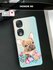 Чехол на Honor 90 / Хонор 90 с принтом "Бульдог и сладости", прозрачный