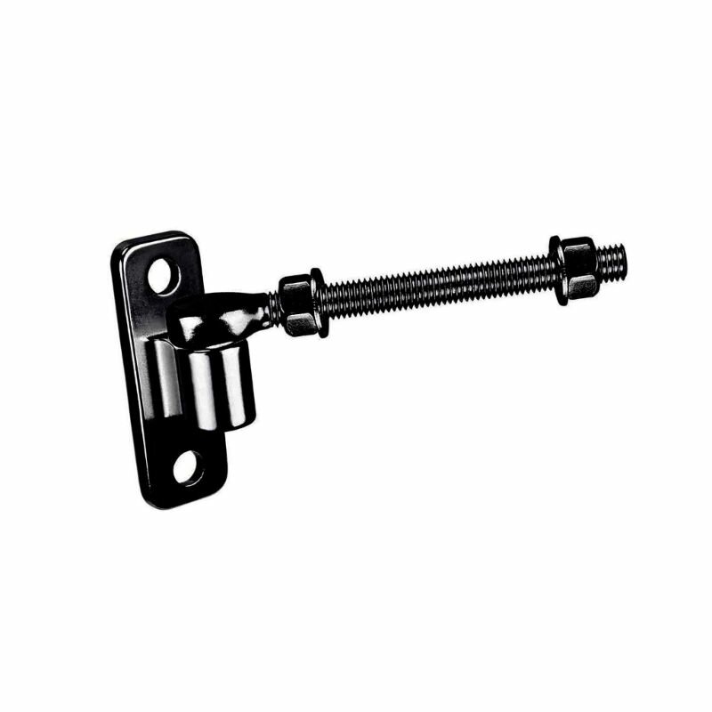 Черная дверная петля с J-образным болтом, сваренная из нержавеющей стали, аксессуары для деревянного забора-8 дюймов