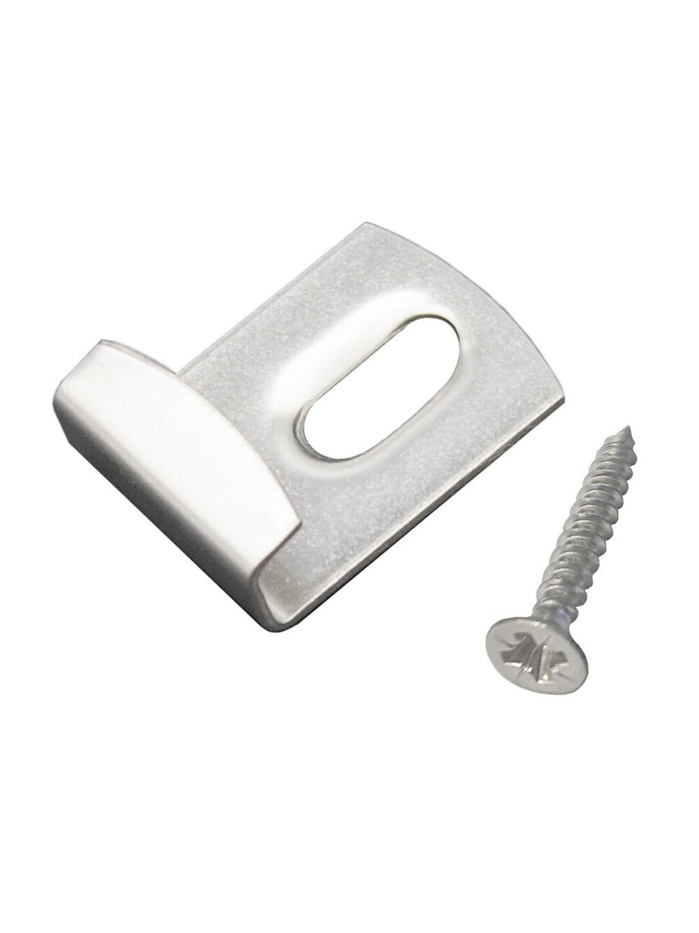 Клипса стартовая монтажная для шовного монтажа доски ДПК Greenwerk с саморезом нержавеющая сталь (20 шт.)