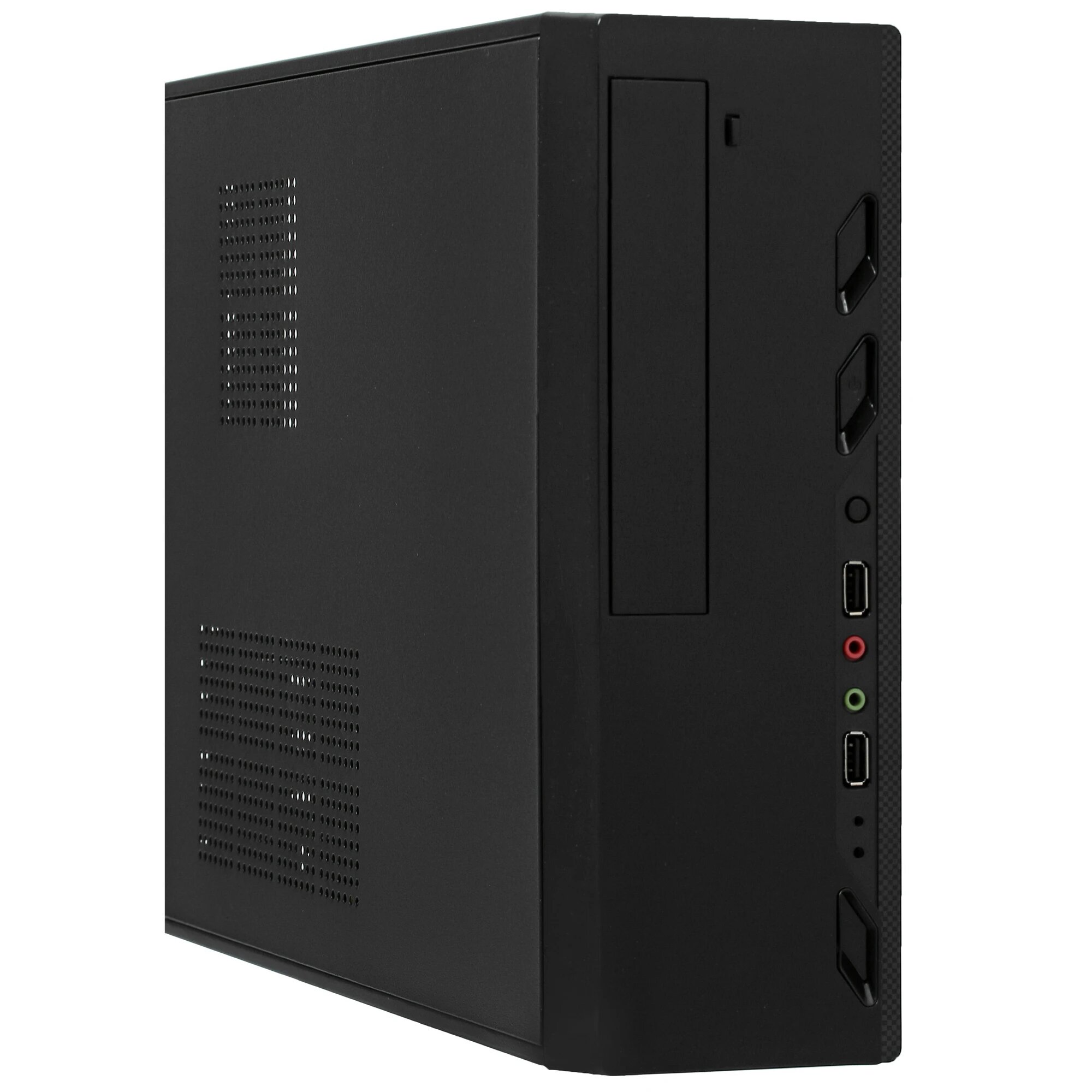 Корпус Exegate MI-208 EX268696RUS черный, Mini-ITX, 450 Вт, 4 слота расширения