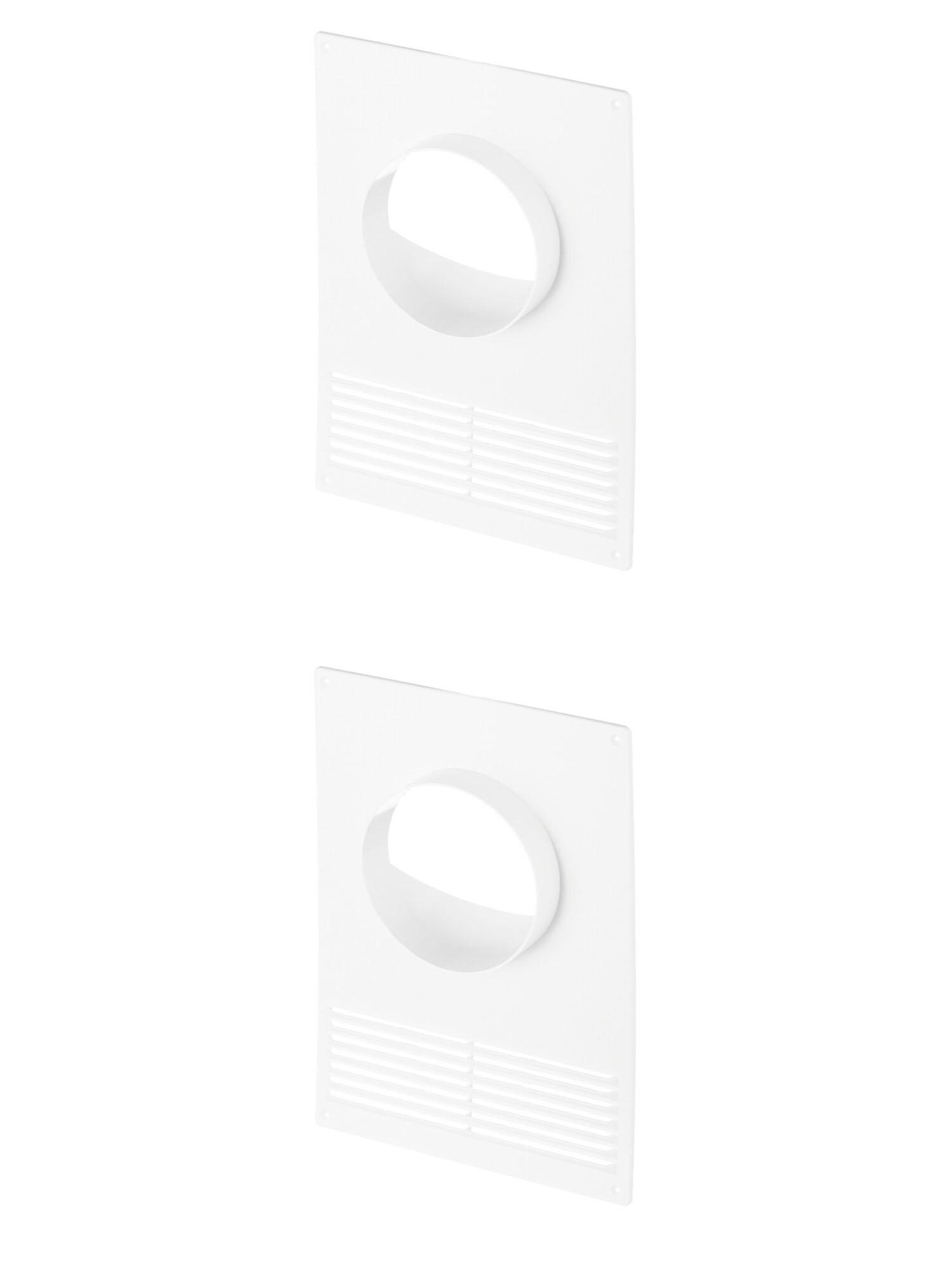 Площадка торцевая с решеткой с фланцем d100 мм пластиковая 180х250 мм белая (2 шт.)