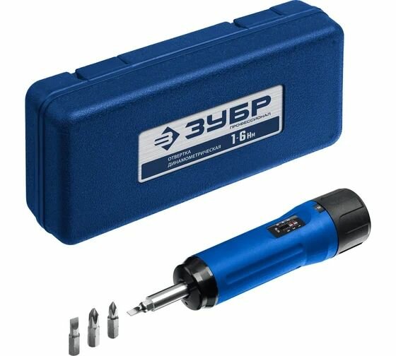 Регулируемая динамометрическая отвертка ЗУБР Профессионал 1-6 Нм