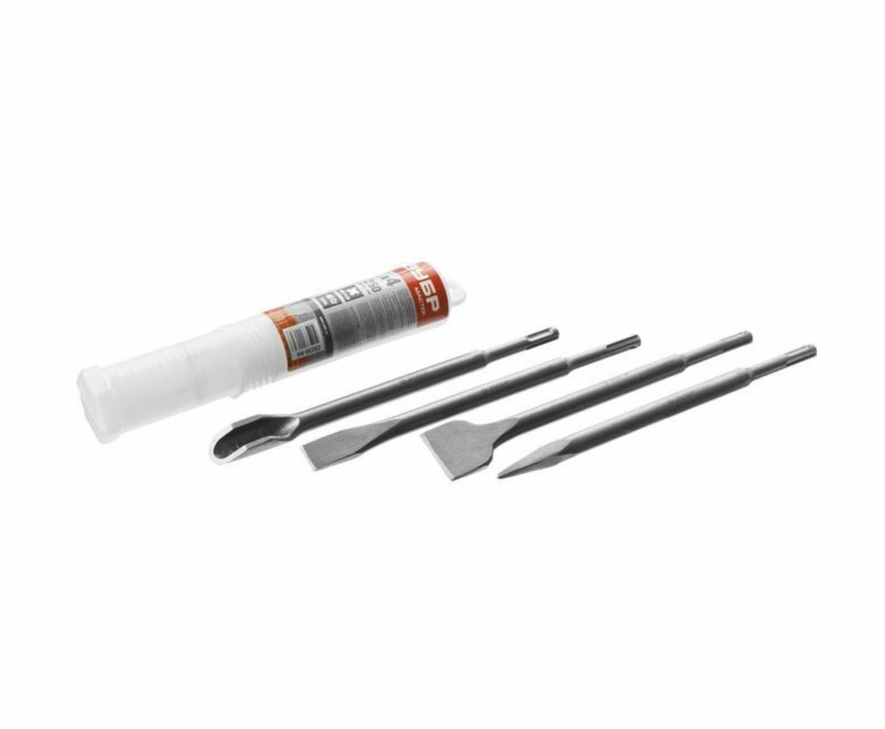 Зубило SDS-plus, набор, 250 мм, 4 шт, ЗУБР