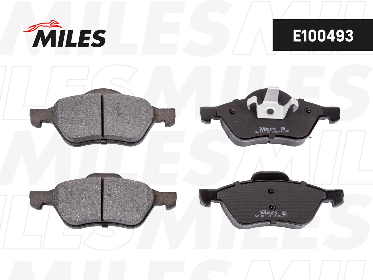 MILES Колодки тормозные передние (Смесь Semi-Metallic) RENAULT LAGUNA II (TRW GDB1540) E100493