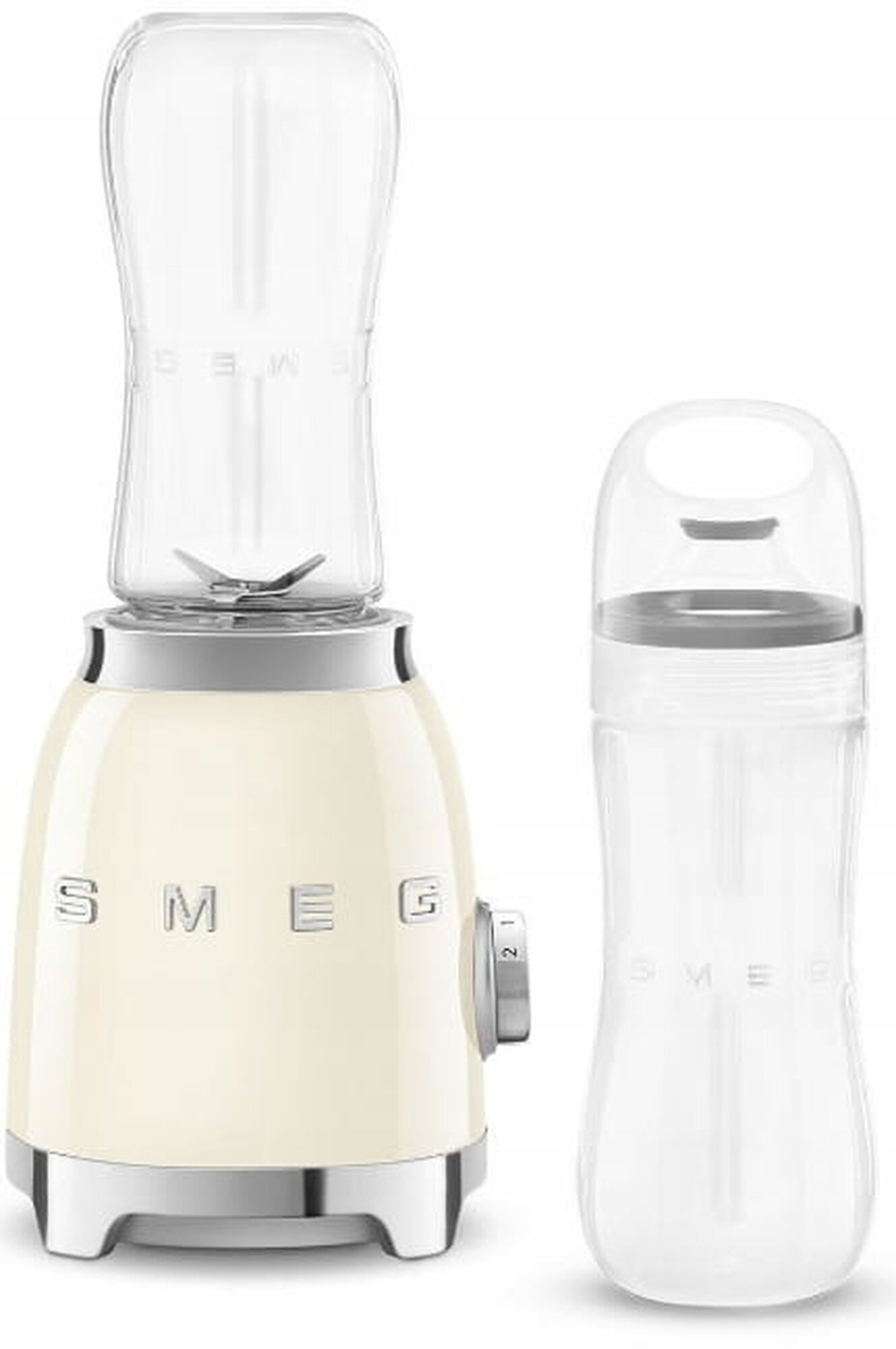Персональный блендер SMEG PBF01CREU, 300 Вт бежевый с 2 бутылками