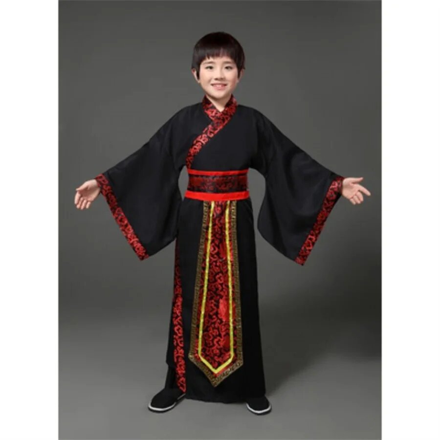 Детский ханьфу из хлопка 110 fit 100-110cm, clothes suit