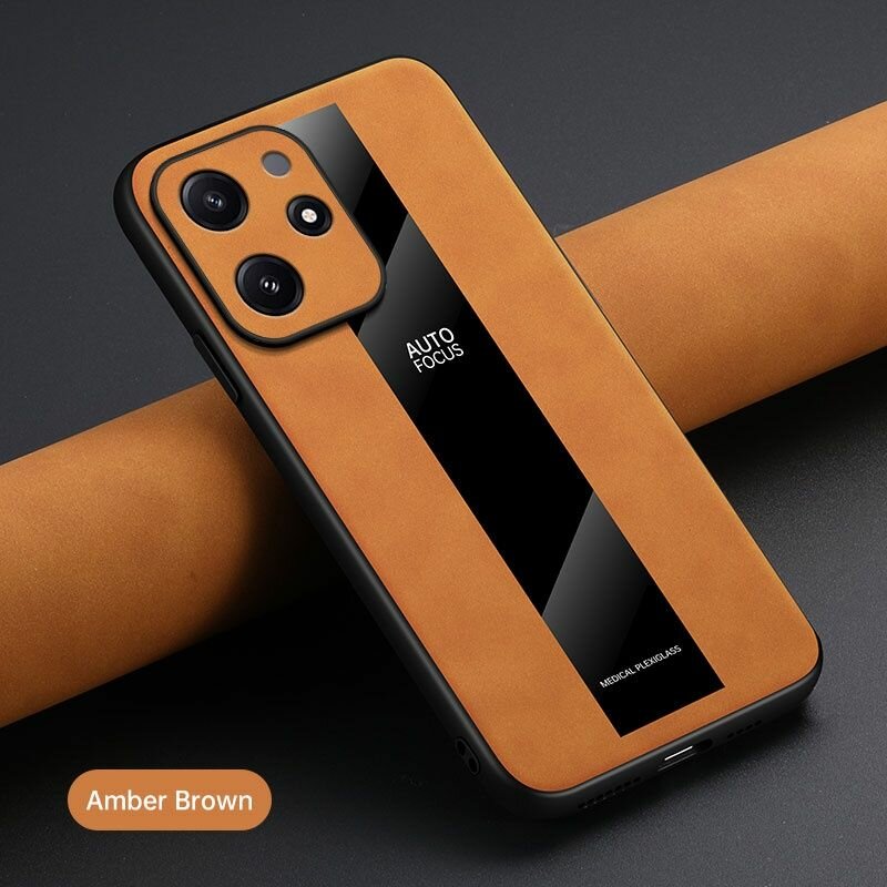 Чехол на Xiaomi Redmi 12/Note 12R/Poco M6 Pro 5G (Редми 12//Нот 12R/Поко M6 Про 5G ) Роскошная кожа противоударный с защитой камеры