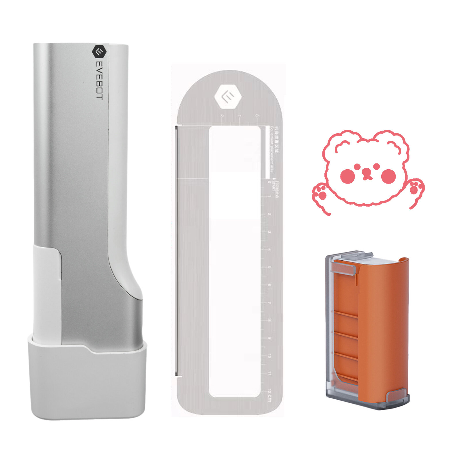 Printpen Handheld Food Printer Portable Mini Art Inkjet DIY Patterns Design BT Wireless Connect Suitable for Restaurants Bakeries Cafes Bread Biscuit Cake - Comes with Ink Cartridge (Black)