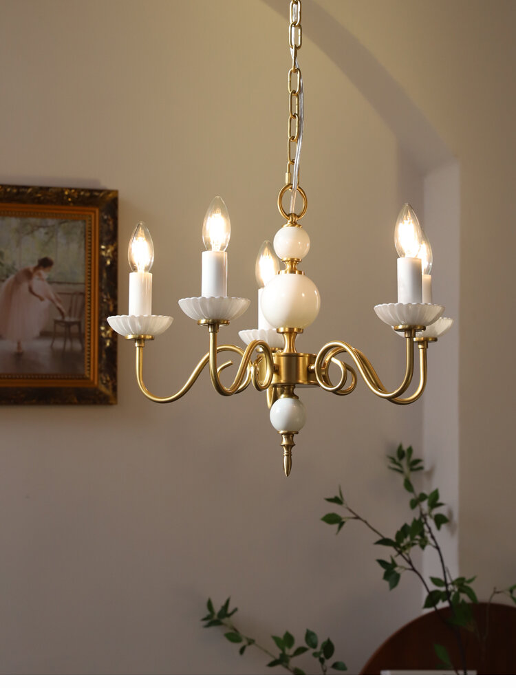 LASHA Стекло - медная люстра