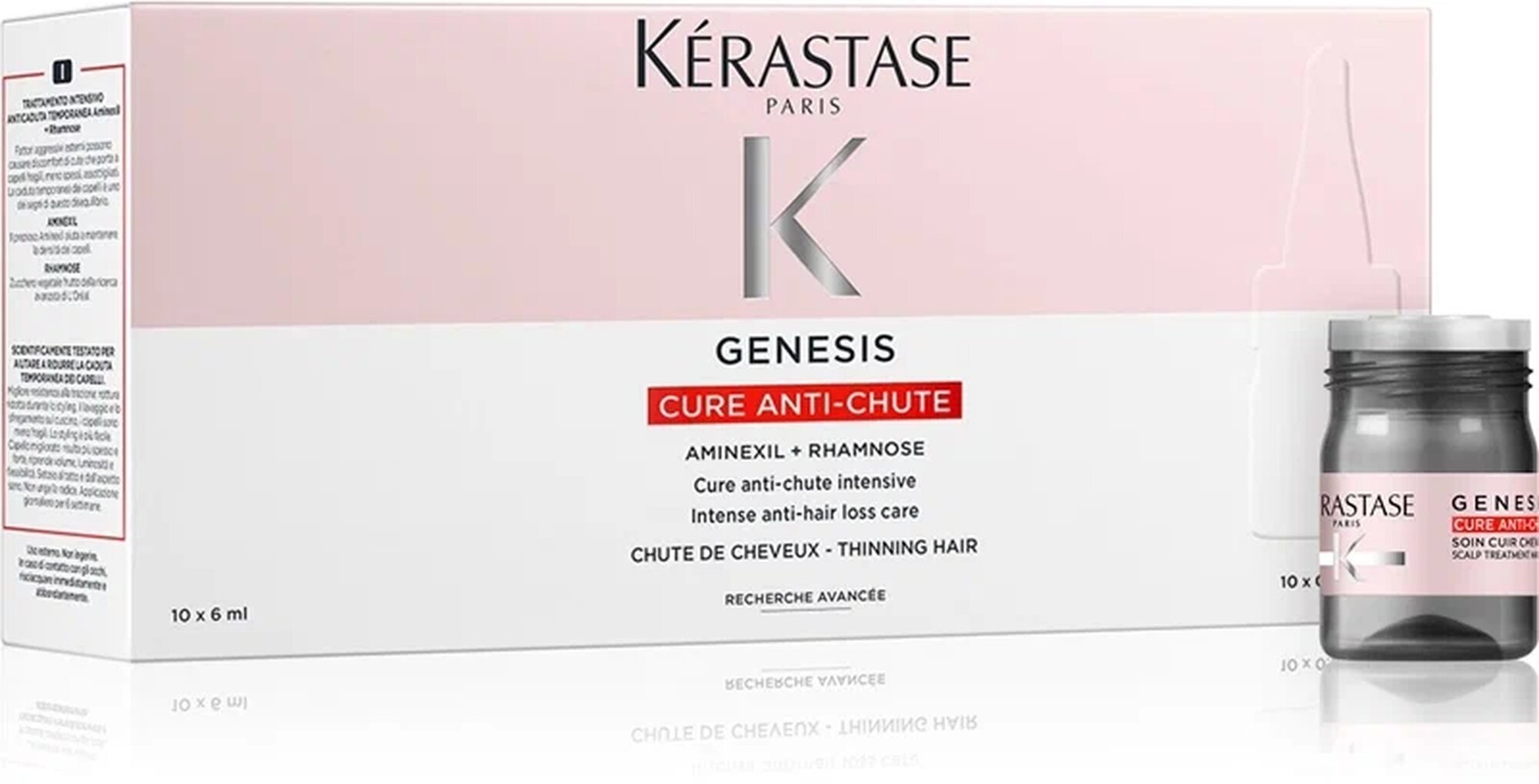Kerastase интенсивное лечение против выпадения волос Specifique Aminexil Cure Anti-Chute Intensiv 10 ампул по 6 мл