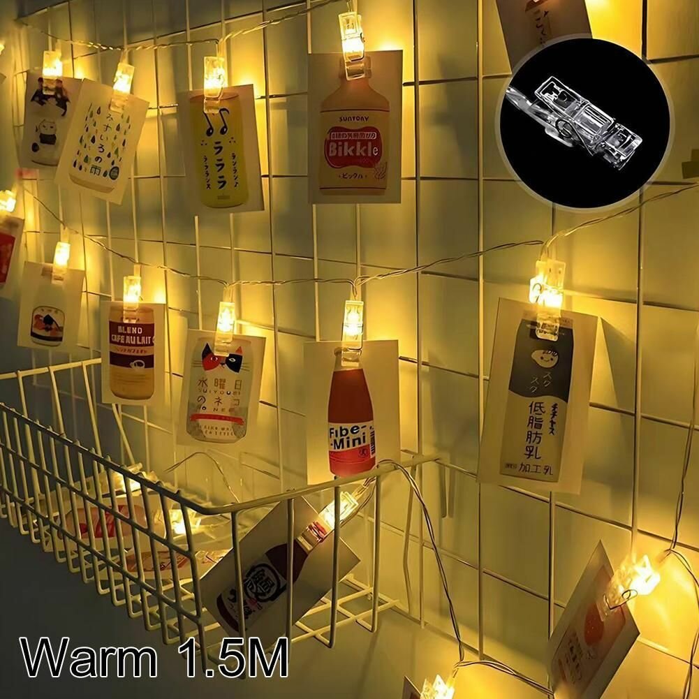 Фотоклип battery light string LED декоративный рождественский светильник