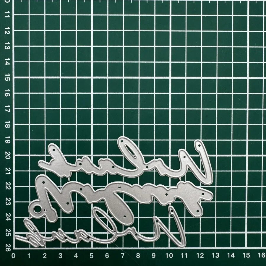 Металлические пресс-формы для скрапбукинга, сталь, серебристые WL2446