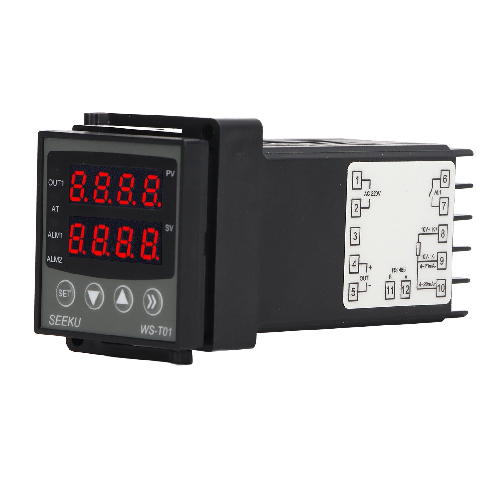 PID Temperature Controller Digital Display ABS Housing Intelligent Temp Control Meter DC 24V
