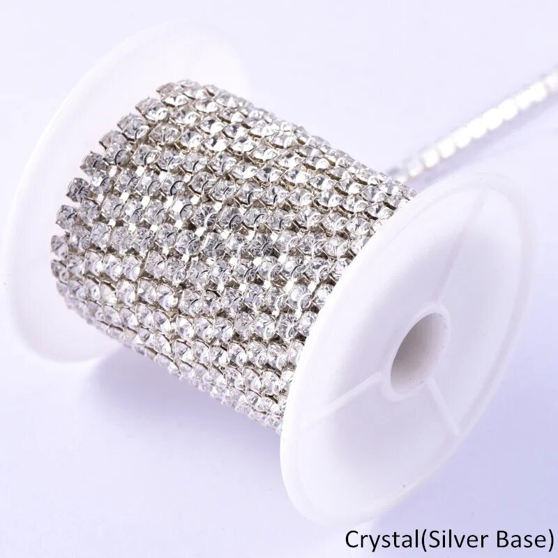 Хрустальная цепочка Crystal-Silver для декорирования
