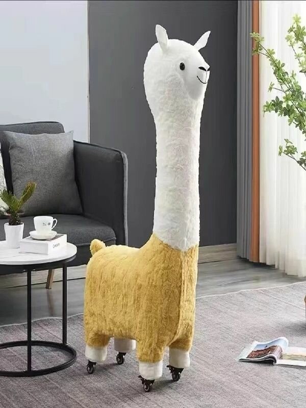 Интерактивная успокаивающая кукла Альпака, 100 см, спящая, катается на роликах