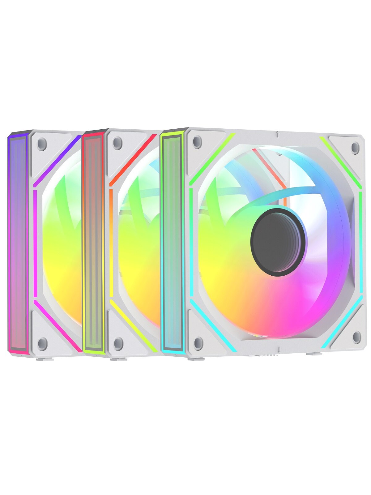 Комплект вентиляторов для корпуса Ocypus Gamma F12 UNI WH ARGB 3 IN 1 (Gamma-F12-WH3AM00U-GL)