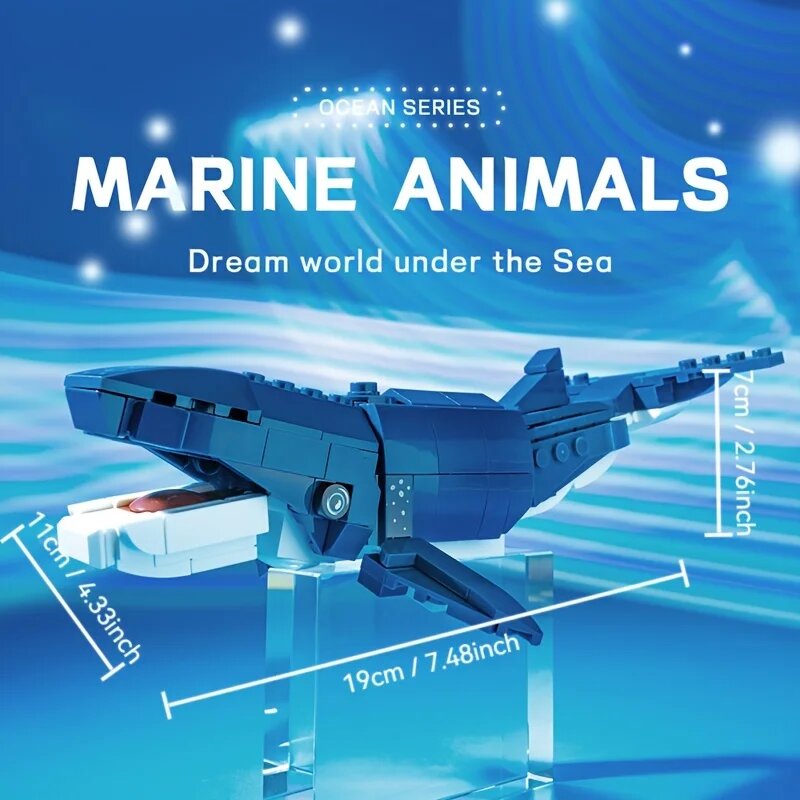 Конструктор SUNVERY "Морской кит", Blue Whale 219PCS