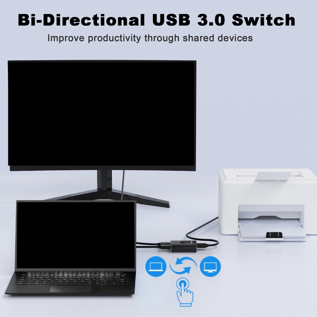 USB-коммутатор 3.0 2x1 / 1x2 — фото 1