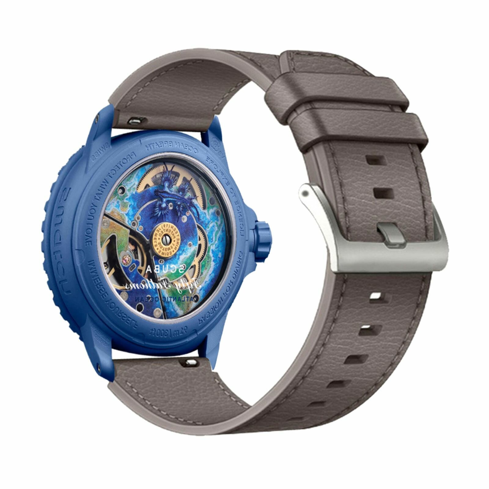 Кожаный ремешок для Blancpain X Swatch, Винтажный
