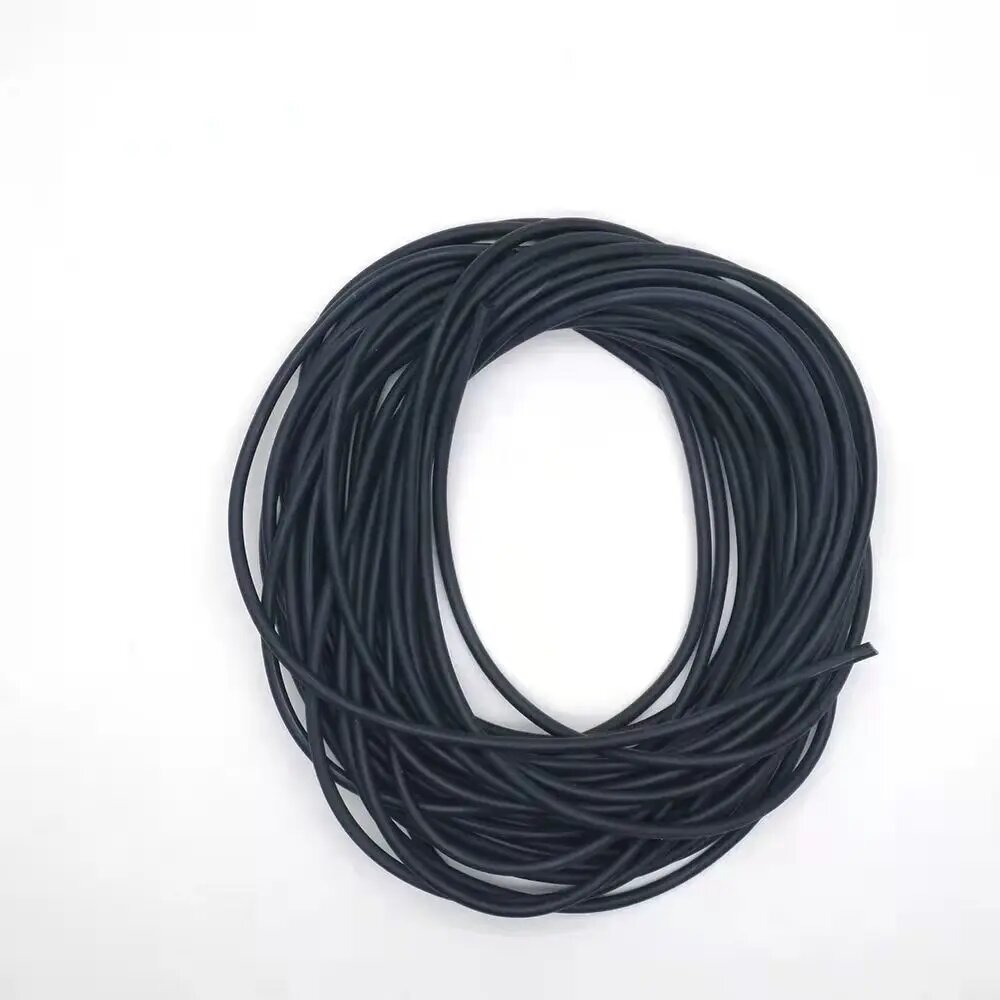 Эластичная резиновая леска для рыбалки 2 м Черный, D 2mm 10meter