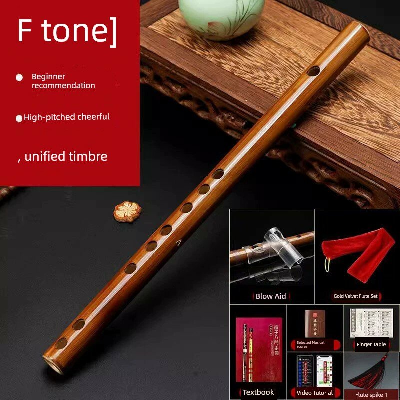 Мини-флейта без отверстий для мембраны, горизонтальная флейта для студентов, бамбуковая флейта для начинающих,