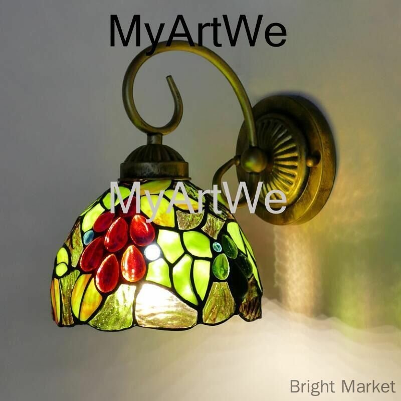 Бра MyArtWe M100W Стеклянный настенный светильник от Тиффани