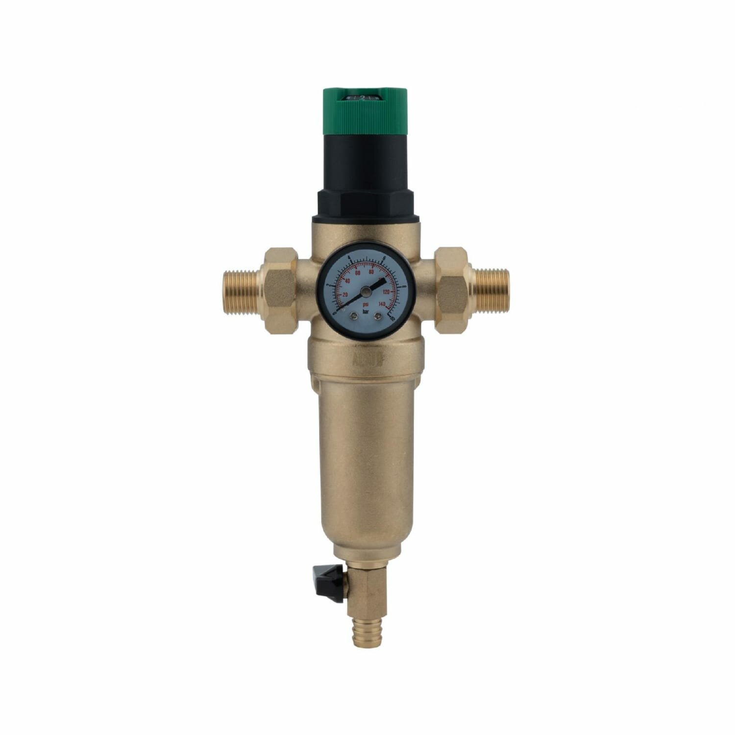 Фильтр со встроенным редуктором давления для горячей воды 1/2" (1/20) "ALATO" 0806-1515