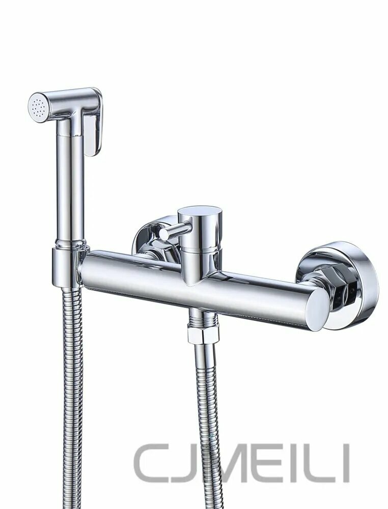 Гигиенический душ для унитаза биде со медь смесителем, Хром