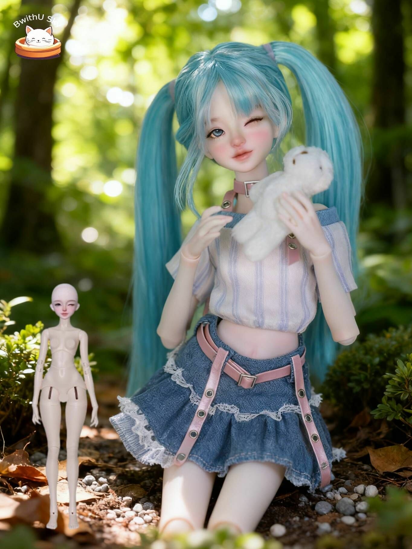 BwithUSky Bonnie 1/4 BJD Doll: обнаженная кукла с нормальной кожей, без макияжа, без аксессуаров