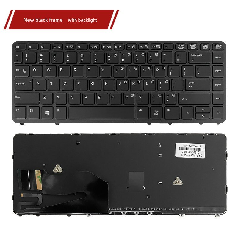 Подходит для клавиатур HP 840 845 850 G1/G2, 740 745 750 G2, ZBook 14 15U G1/G2 845 G1 845 G2_Совершенно новая черная