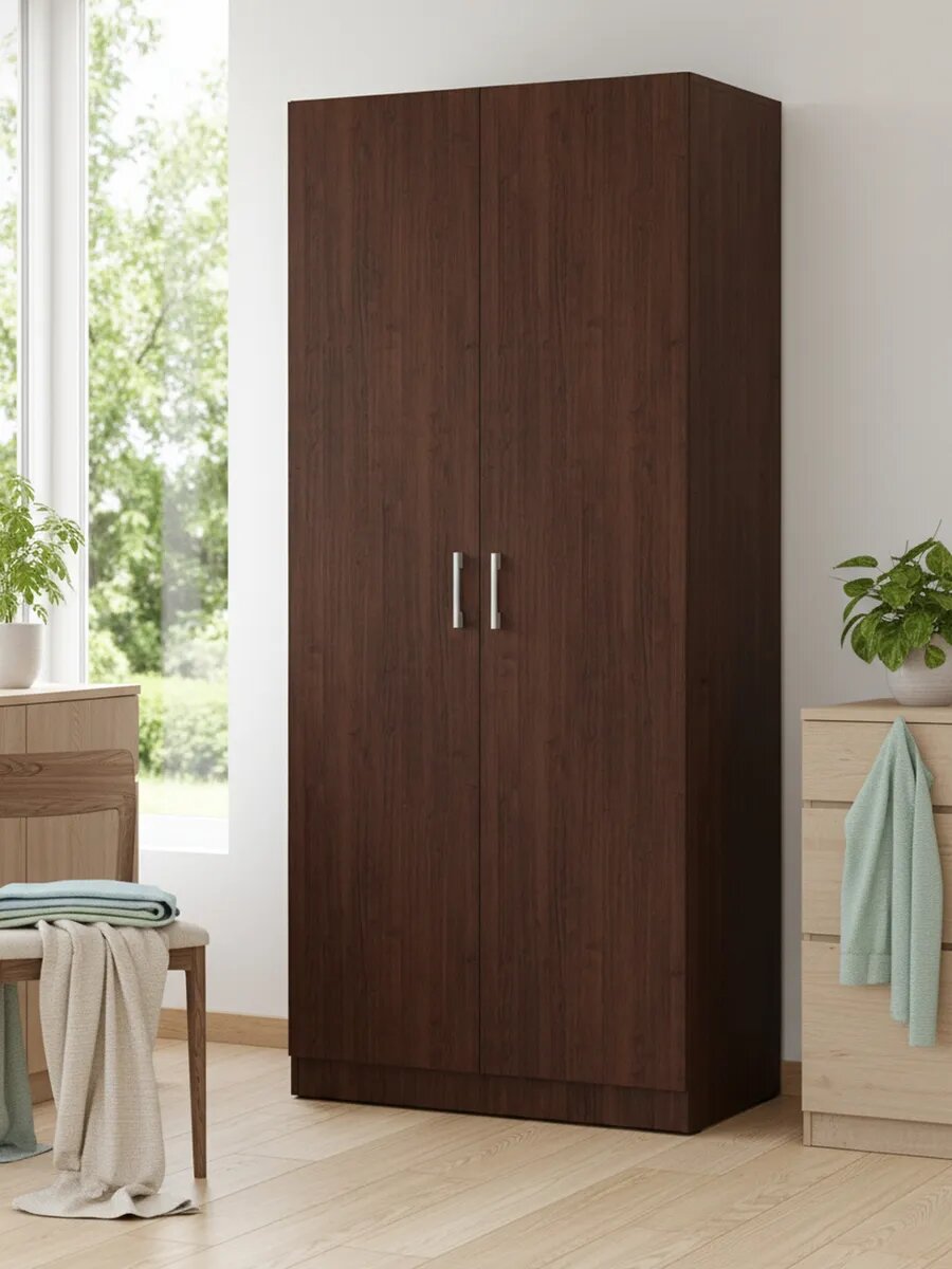 Деревянный распашной шкаф FRESTER с полками для одежды в прихожую, от производителя