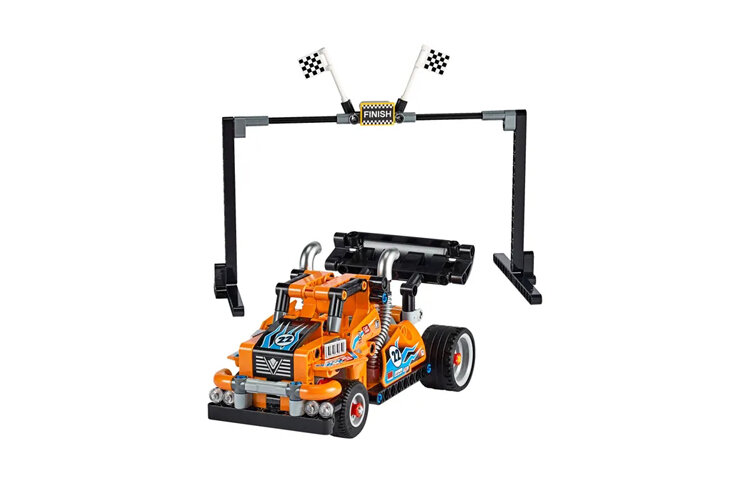 LEGO Technic, Car Model, Bright Orange High Speed Racing Building Blocks 227pcs 42104 null