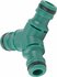 Тройник RACO ORIGINAL, 1/2″, (соединитель - соединитель - соединитель), из ABS п...