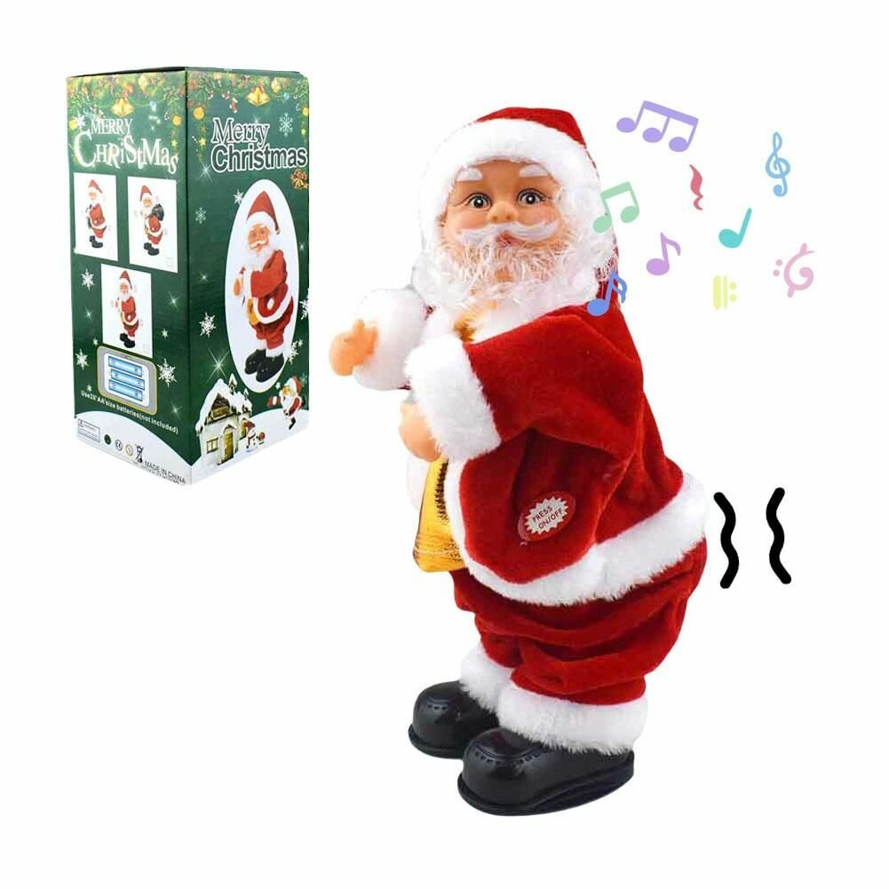 1/3 шт. тверкающий Санта-Клаус, поющие и танцующие рождественские игрушки, подарок для детей