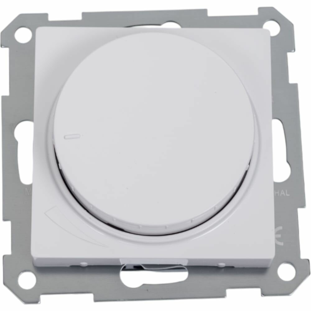 Светорегулятор поворотно-нажимной AtlasDesign 400Вт механизм бел. SE ATN000123