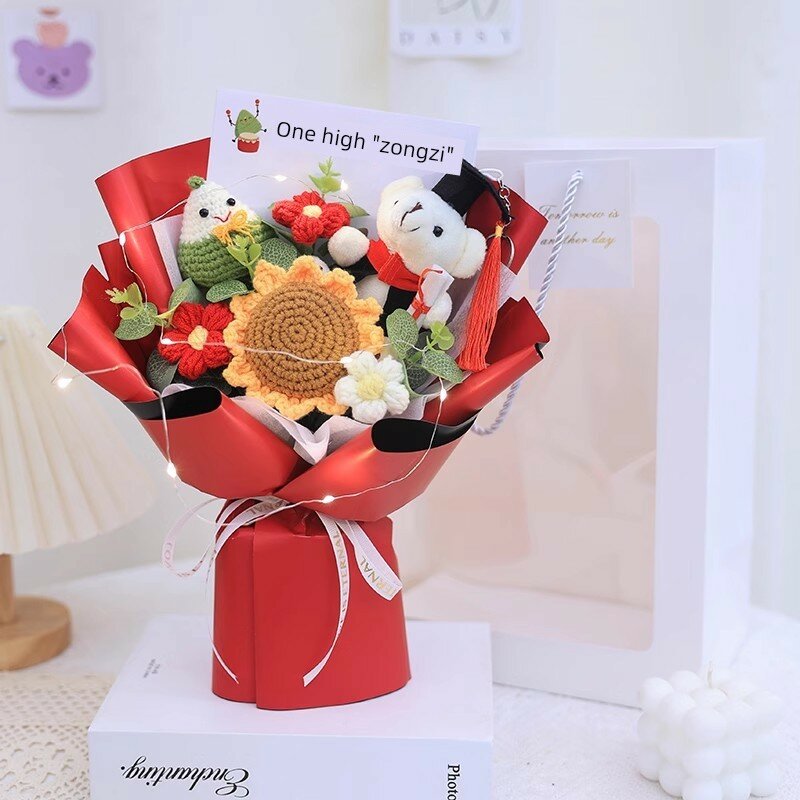 Подарочные куклы на выпускной в начальной школе и детском саду, детские букеты для мальчиков и девочек, плюшевые мишки,