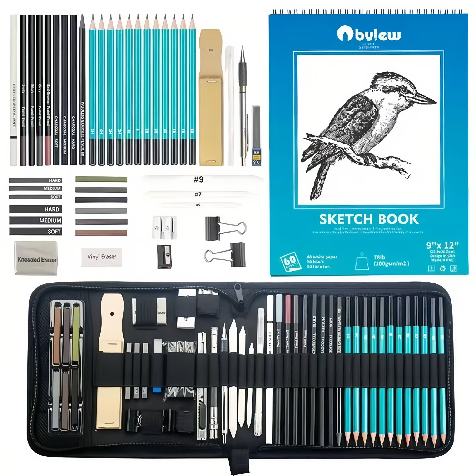 Цветные карандаши для рисования WiMi, карандаши простые, набор для творчества, 50 предмета