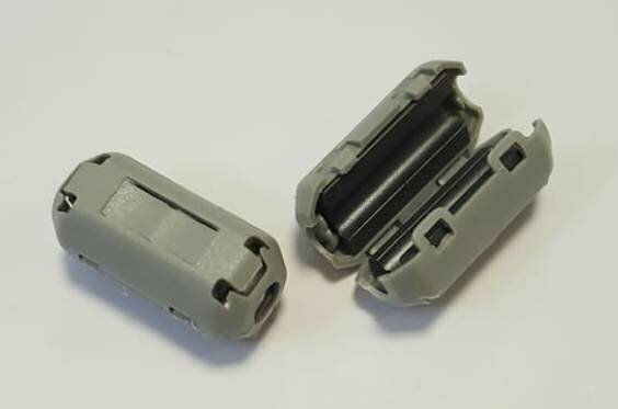 2 шт, Фильтр ферритовый, на кабель диаметром 3 - 5 мм, с защелкой, ZCAT1325-0530A, серый